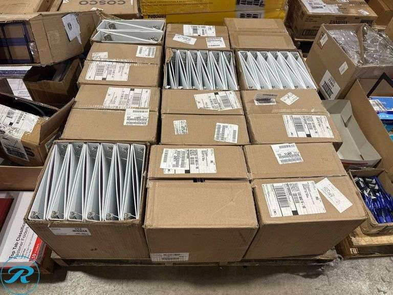 Pallet of 3-Ring Binders - Roller Auctions