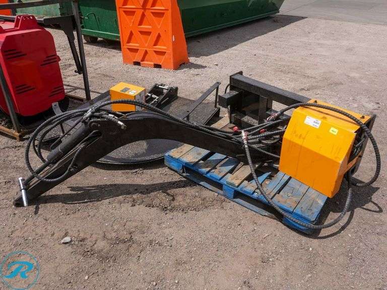 New Giyi GY-ECA63 Hydraulic Articulating Brush Cutter Attachment to Fit ...