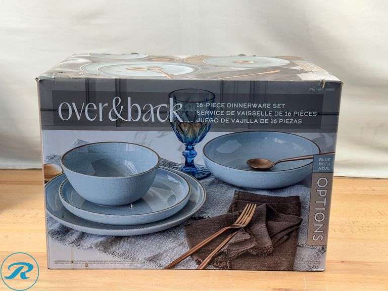 Over & Back Options 16-piece Dinnerware Set- New; Safdie & Co. 12-piece ...