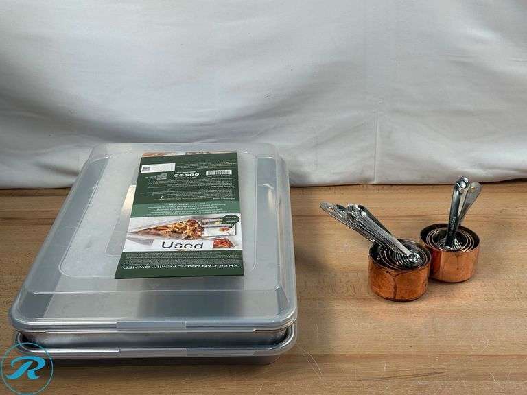 (2)MIU Copper Plated & Stainless Steel Measuring Cups and Spoons, 10 ...