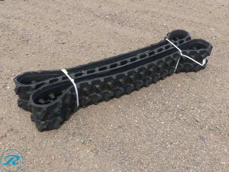 Set of New 7" Rubber Tracks to Fit Mini Excavator - Roller Auctions