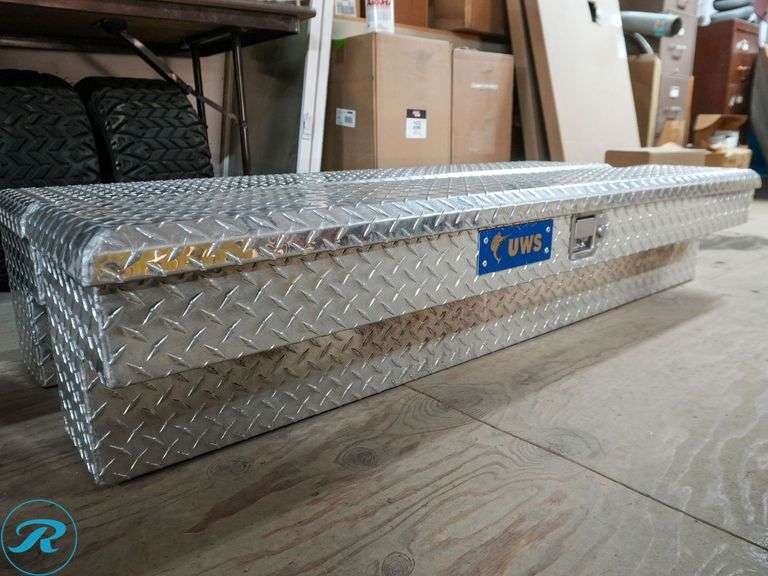 (2) UWS TBSM-60 Aluminum Side Mount Toolboxes, 5’ Length (No Keys) - Roller Auctions