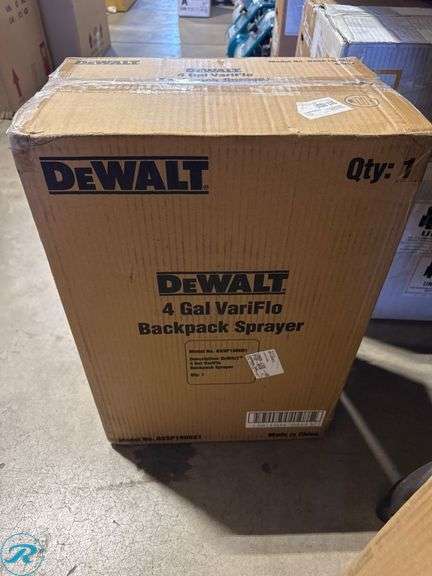 DeWALT 4 Gallon VariFlo Backpack Sprayer, Model DXSP190681 - Roller ...