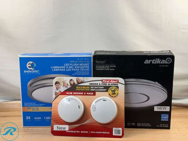 Energetic Lighting 14" LED Flush Mount Light Fixture- New; Artika ...