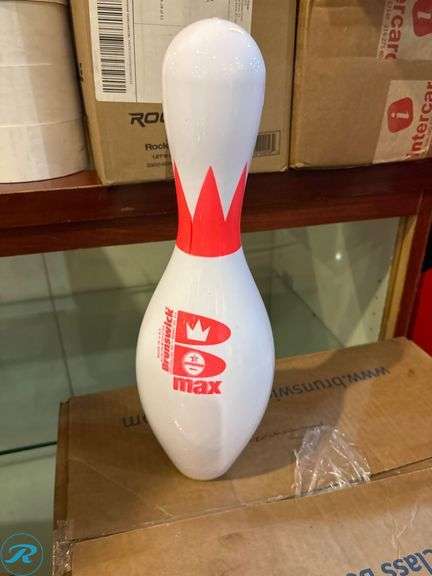 (7) Boxes of Brunswick Max Plastic-Coated Bowling Pins - Roller Auctions