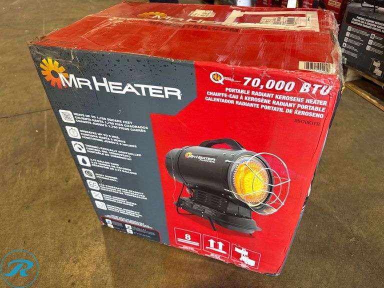(5) Mr. Heater MH70KTFR Portable Radiant Kerosene Heaters, 70,000 BTU ...