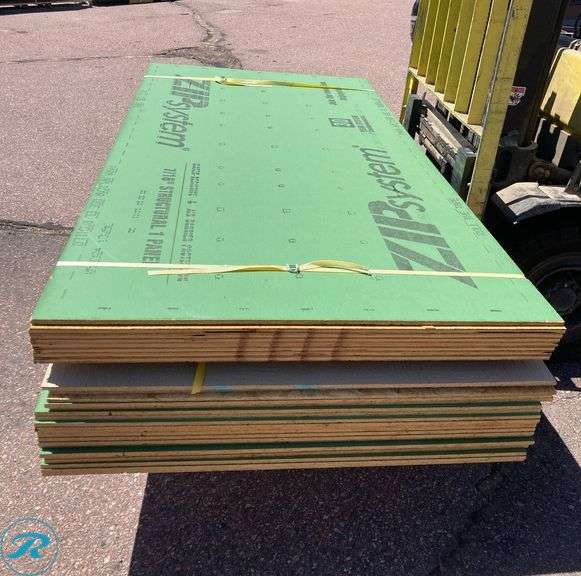 (29) Sheets (19) 7/16" Structural Sheathing Zip System OSB 4' x8' (7 ...