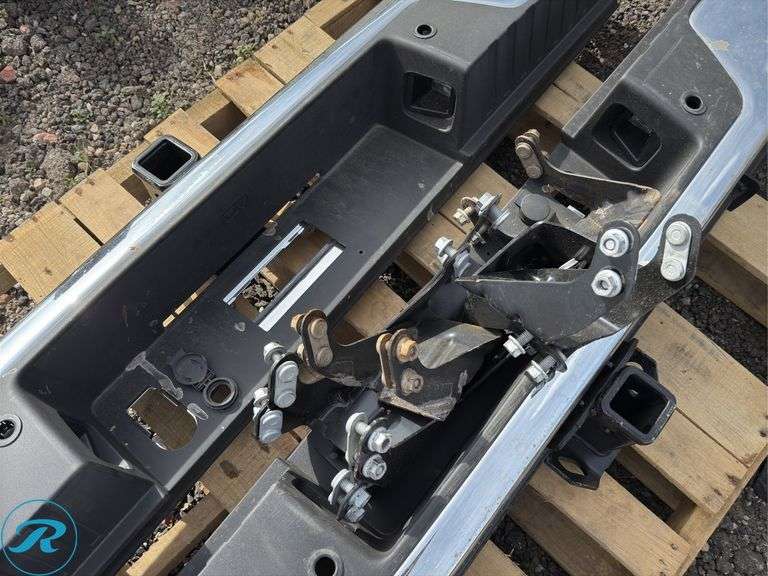 (2) Ford P708 Rear Chrome Bumpers W/Tow Hitches - Roller Auctions