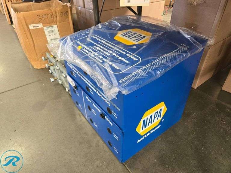 NAPA Hose Storage Cabinet With Multiple Drawers - Roller Auctions