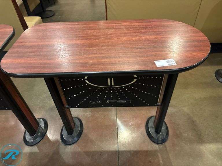 (4) Quest High-Top Tables with Woodgrain Tops, 48 in x 24 in x 42 in ...
