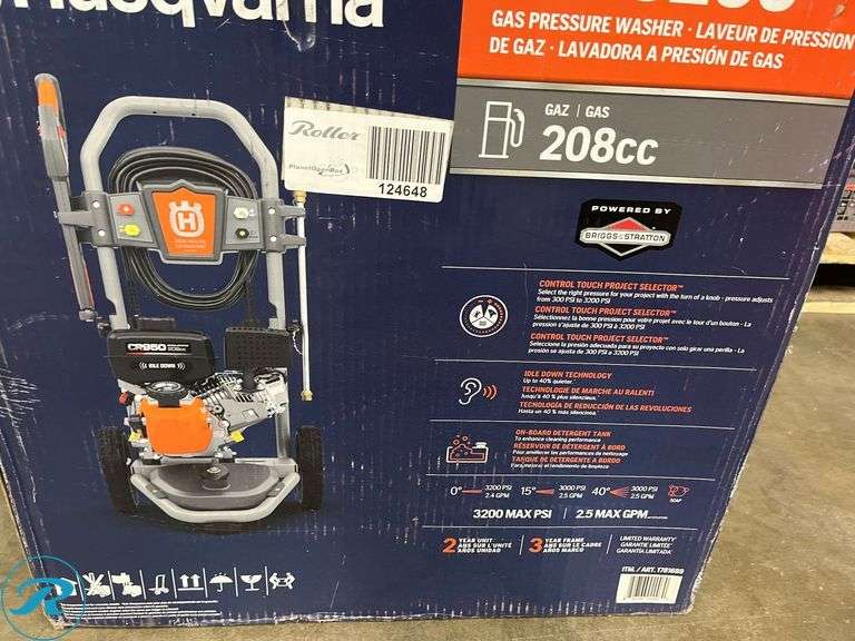 Husqvarna 3200 PSI Gas Powered Pressure Washer - New - Roller Auctions