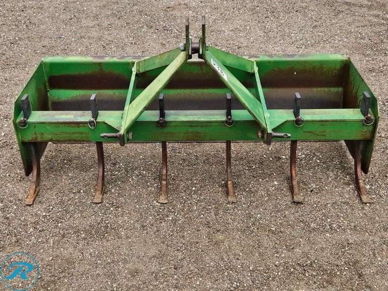 John Deere 50" Box Blade, Adjustable Ripper, 3-Point - Roller Auctions