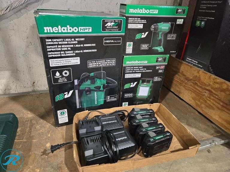 Metabo HPT 18V Cordless Power Tools, RP18DA Q4 wet/dry vacuum, RH18DA ...