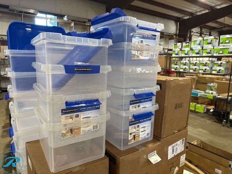 Pallet of Bankers Box Letter/Legal File Boxes with Secure Locking Lids ...