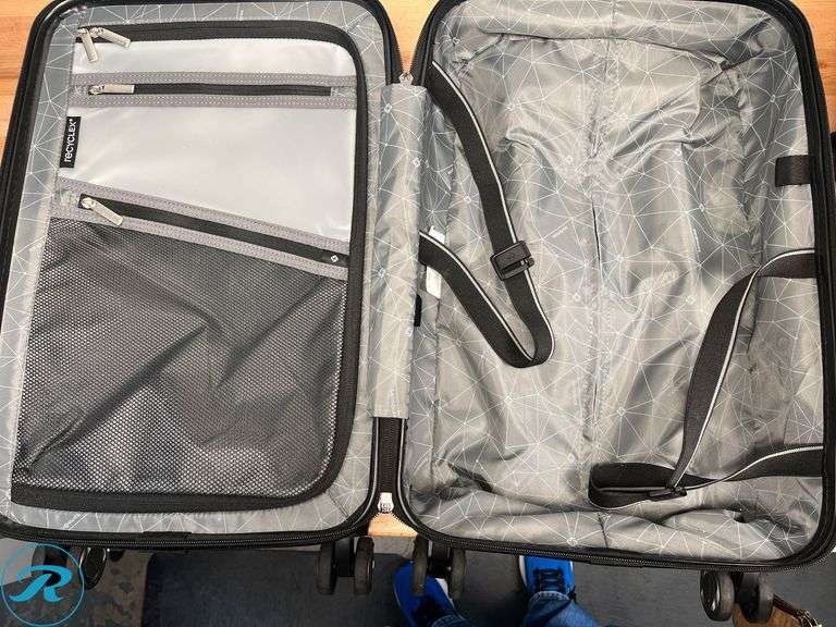 Samsonite 2pc Hard Shell Suitcase - Dark Green - Used - Roller Auctions