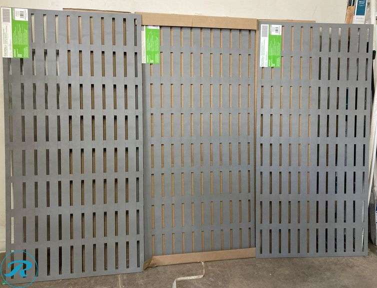 (3) New- Freedom 72-in x 3-ft Boardwalk Gray Polypropylene Decorative ...