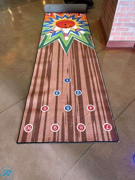 Colorful Bowling-Themed Runner Carpet, 20’ x 36” - Roller Auctions