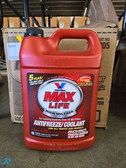 (6) Valvoline MaxLife High Mileage Antifreeze Coolant, 1 Gallon ...