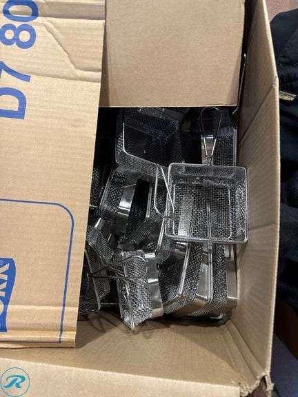 Box of Stainless Steel Fry / Serving Mesh Baskets - Roller Auctions