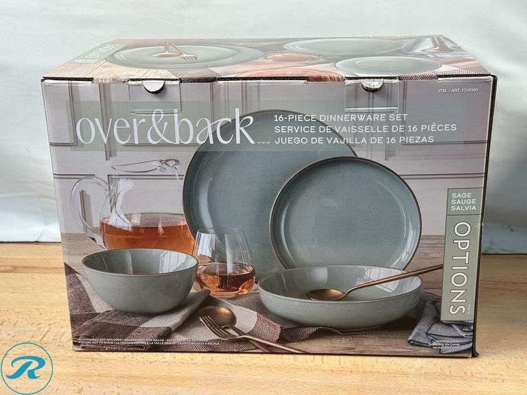 Over & Back Options 16-piece Dinnerware Set- New; Safdie & Co. 12-piece ...