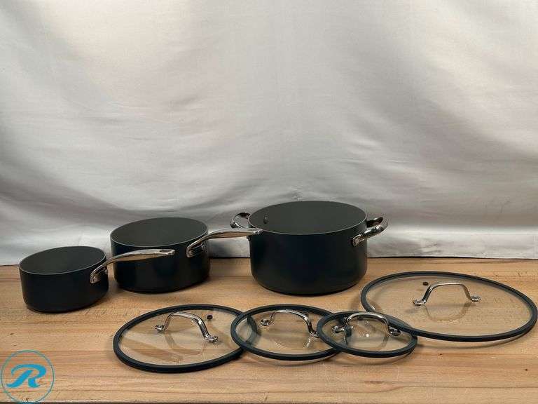 GreenPan Eras Ceramic Non-Stick 11-piece Cookware Set- Used - Roller ...