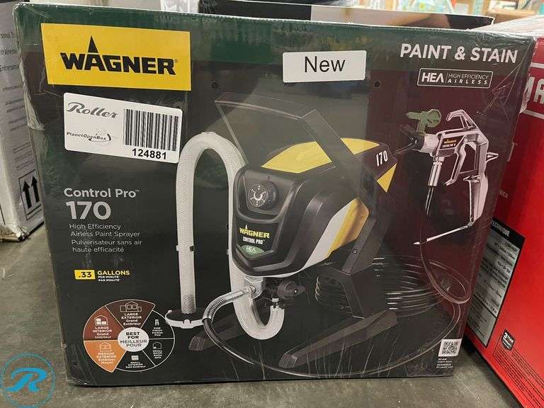 Wagner Control Pro 170 Paint Sprayer - New/Sealed - Roller Auctions