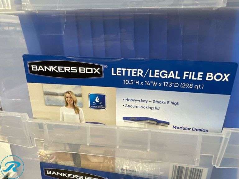 Pallet of Bankers Box Letter/Legal File Boxes with Secure Locking Lids ...