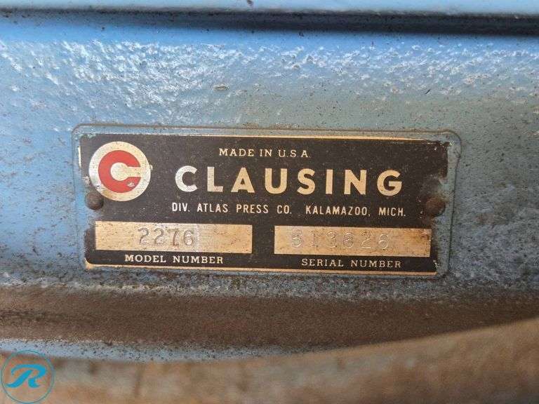 Clausing 2276 Drill Press, 220V, 3 Phase - Roller Auctions
