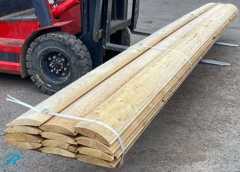 (12) Log Cabin Shiplap Siding 2" x 8" x 16ft (Total of 12 pcs) (See ...