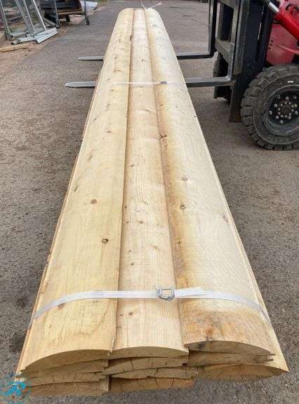 (12) Log Cabin Shiplap Siding 2" x 8" x 16ft (Total of 12 pcs) (See ...