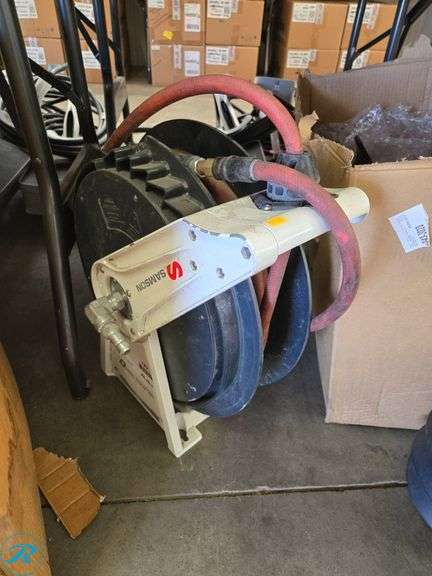 Samson Hose Reel with Hose, Model 506922, 175 Bar Working Pressure ...