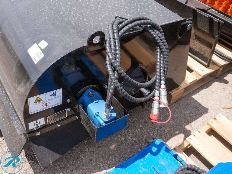 New Giyi GY-BS72B Hydraulic Box Broom Sweeper Attachment to Fit Skid ...