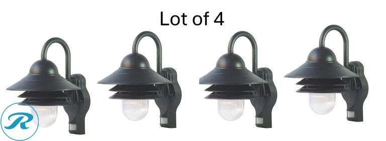 (4) New- Acclaim Lighting Mariner 1 -Light 13.0-in H Matte Black ...