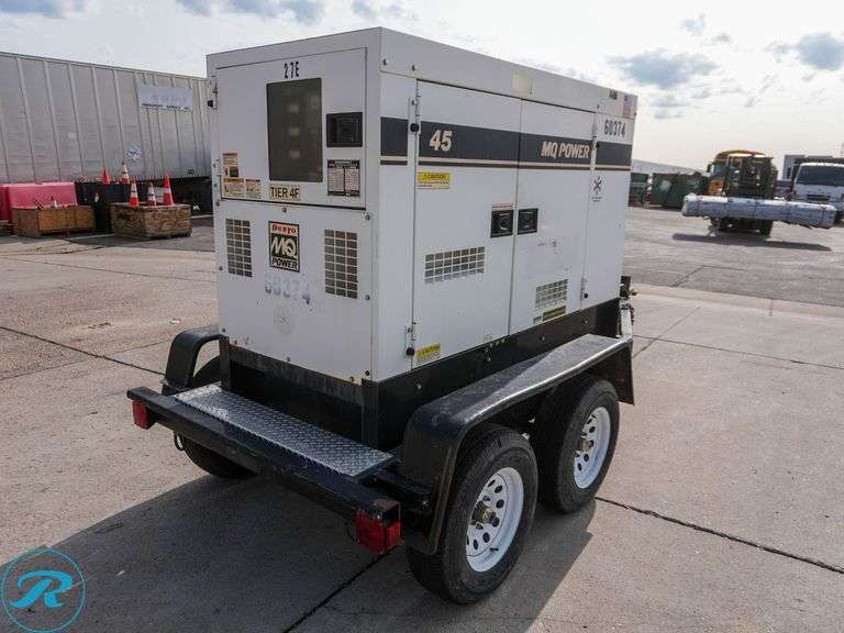 2013 Multiquip MQ Power 45 T/A Towable Generator - Roller Auctions