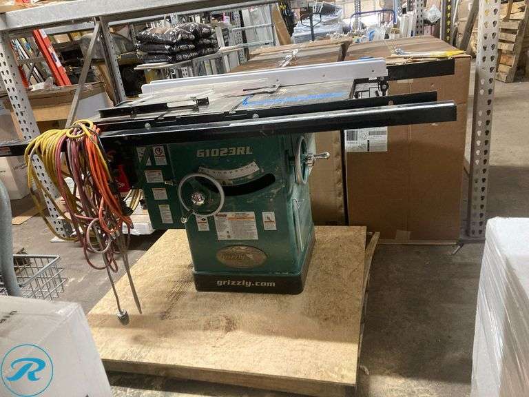 (1) Used- Grizzly Industrial 10" Left Tilt Table Saw with Riving Knife ...