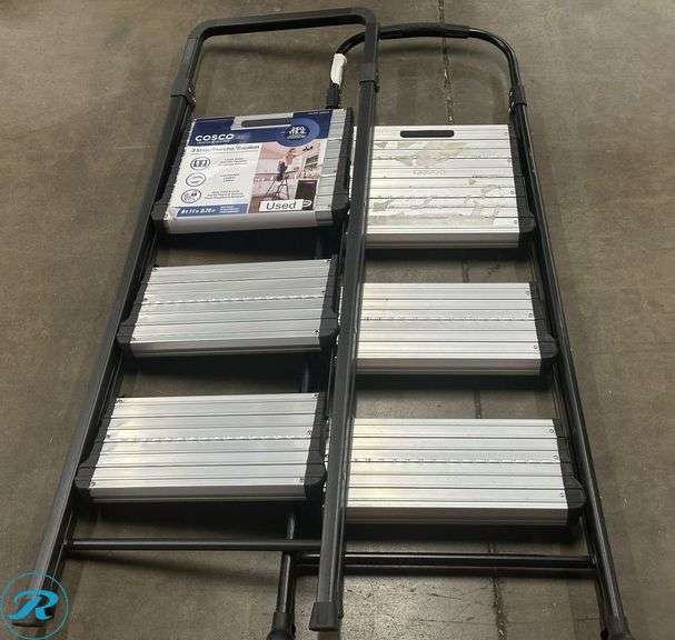 (2) Assorted Cosco Step Ladders- Used - Roller Auctions