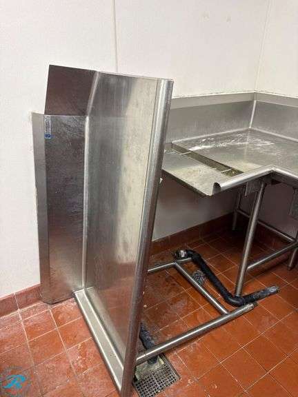 Commercial Stainless Steel Dishwashing Station with Salvajor Model 200 ...