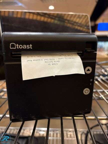 (4) Toast Touchscreens and (3) Toast Printers - Roller Auctions