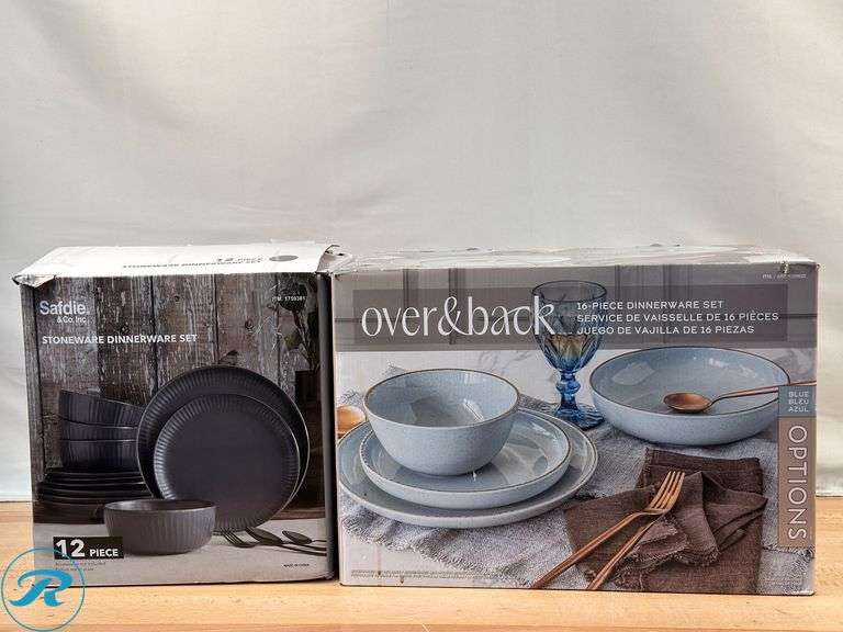 Over & Back Options 16-piece Dinnerware Set- New; Safdie & Co. 12-piece ...