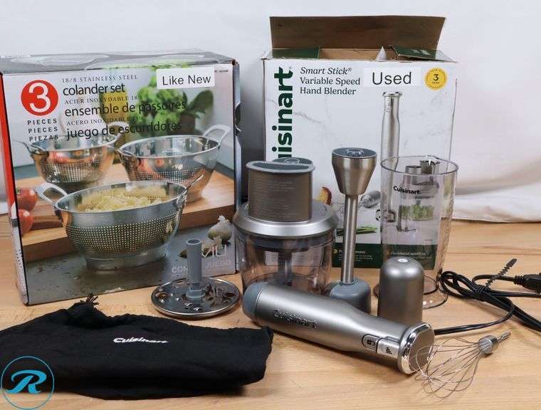 (1) MIU 3 Piece 18/8 Stainless Steel Mesh Colander Set -Like New, (1 ...