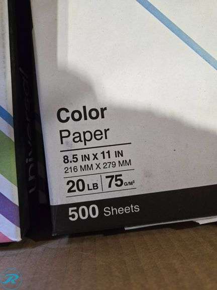 Pallet of Color Copy Paper - Roller Auctions