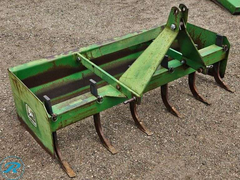 John Deere 50" Box Blade, Adjustable Ripper, 3-Point - Roller Auctions