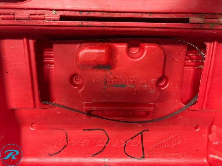 Milwaukee Model 6236 Band Saw in Red Plastic Carrying Case - Roller ...
