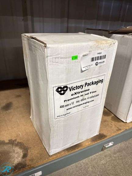 4 Rolls Victory Packaging Extreme Premium Hand Film, 400 mm x 12 mic x ...