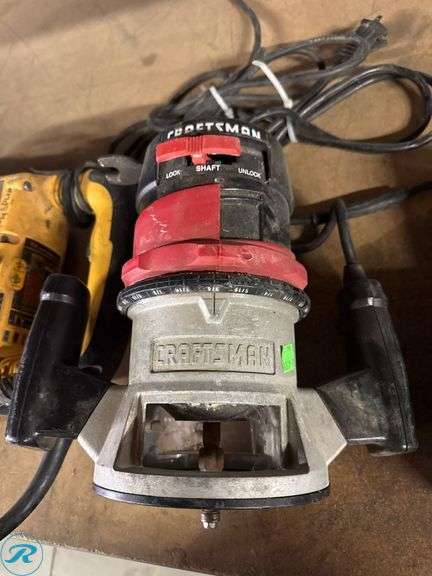 DeWalt Rotary Hammer D25501, Craftsman Router 315.175040, and Porter ...