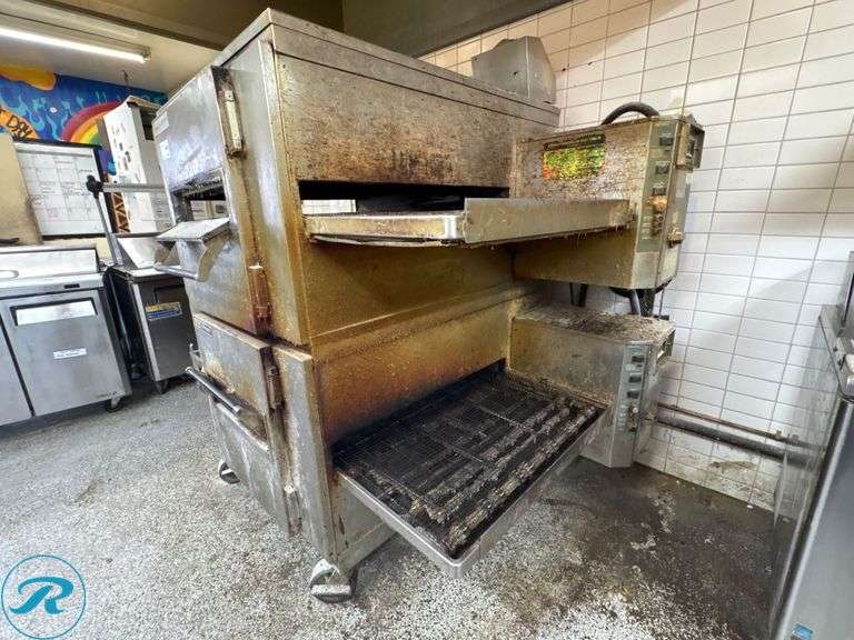 Lincoln Impinger Double Stack Pizza Conveyor Oven on Stand, Gas ...
