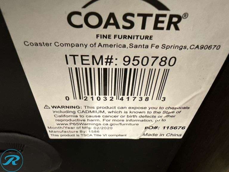 Coaster Fine Furniture Four-Door Sideboard with Glass Doors, 60 in x 18 ...