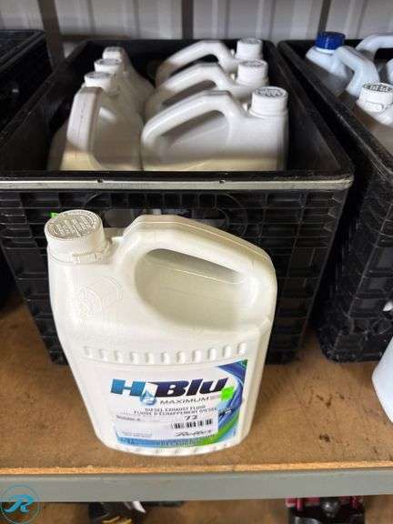 Crate of (6) New H2Blu Maximum Diesel Exhaust Fluid Containers - Roller ...