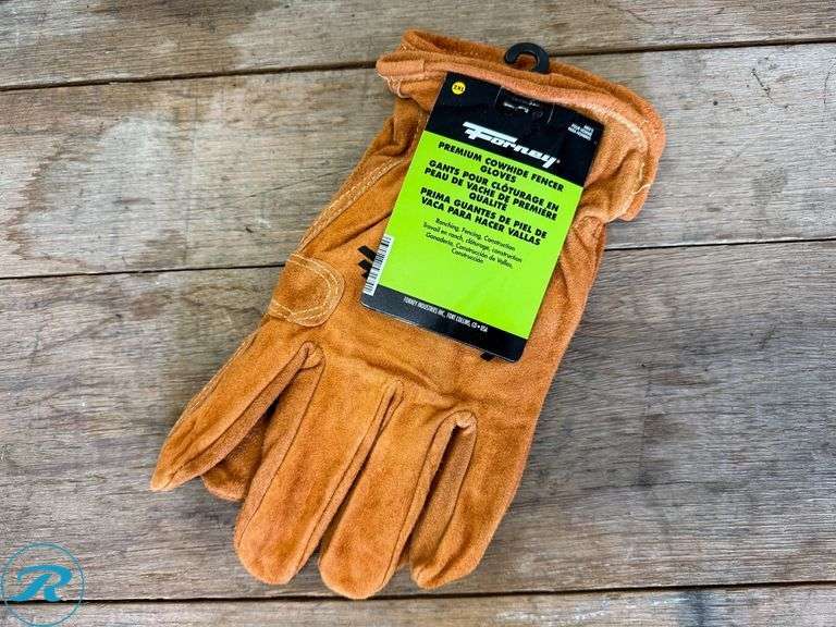 (2) Boxes Forney Premium Cowhide Leather Fencer Work Gloves (Men’s XXL ...