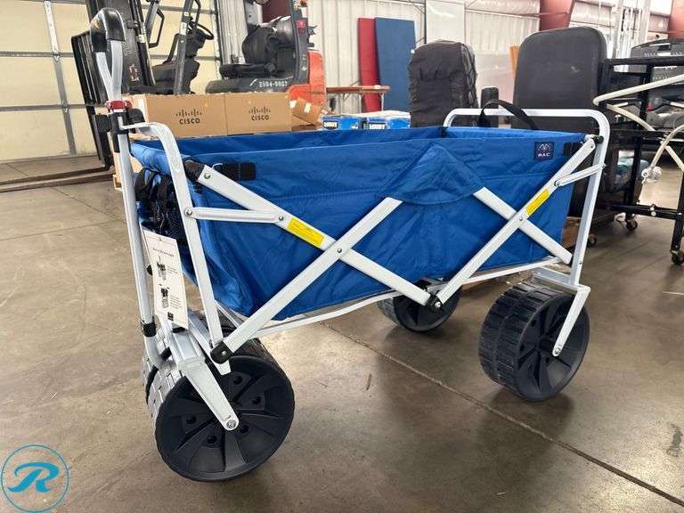 Mac Sports Beachcomber Wagon with Folding Frame and Blue Fabric ...